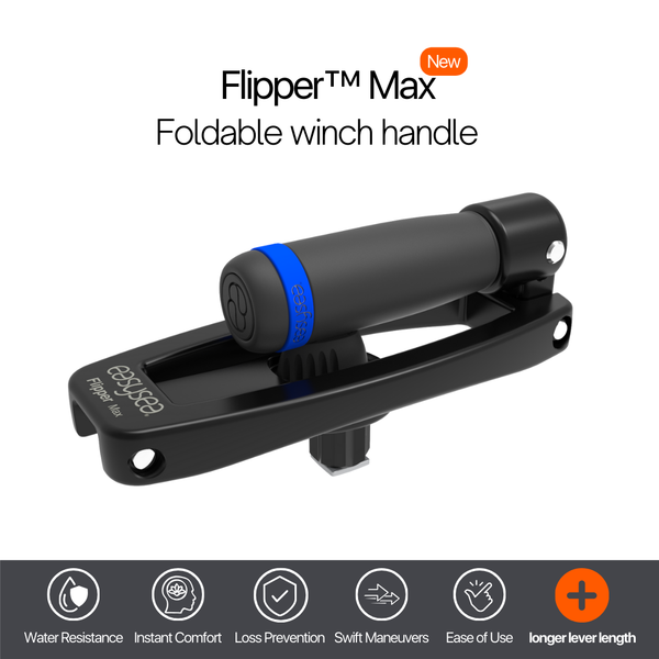 Flipper Max Foldable Winch Handle 254 mm | easysea