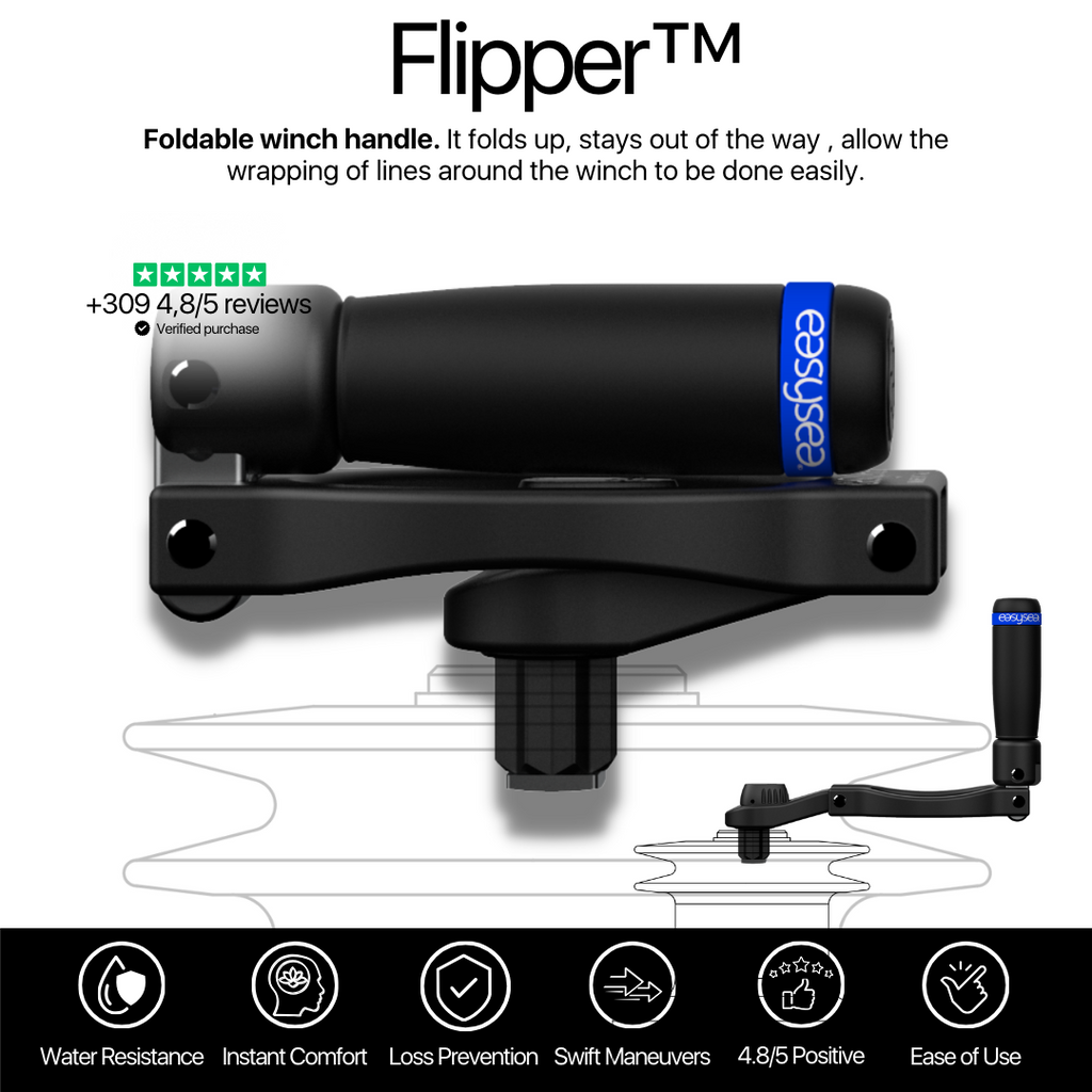 Introducing Flipper: the first foldable winch handle ever – easysea® Srl